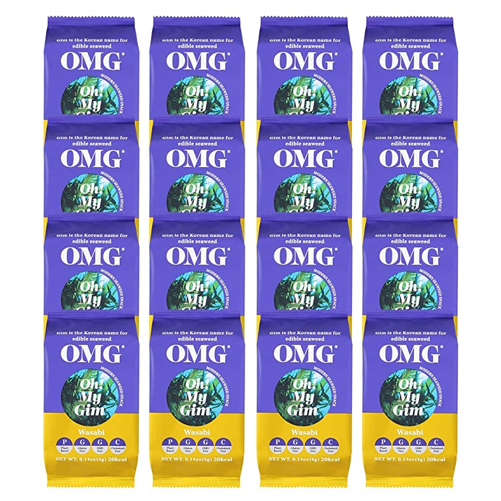 Oh My Gim! Authentisch koreanischer Algen Snack „Meersalz & grüner Tee ...